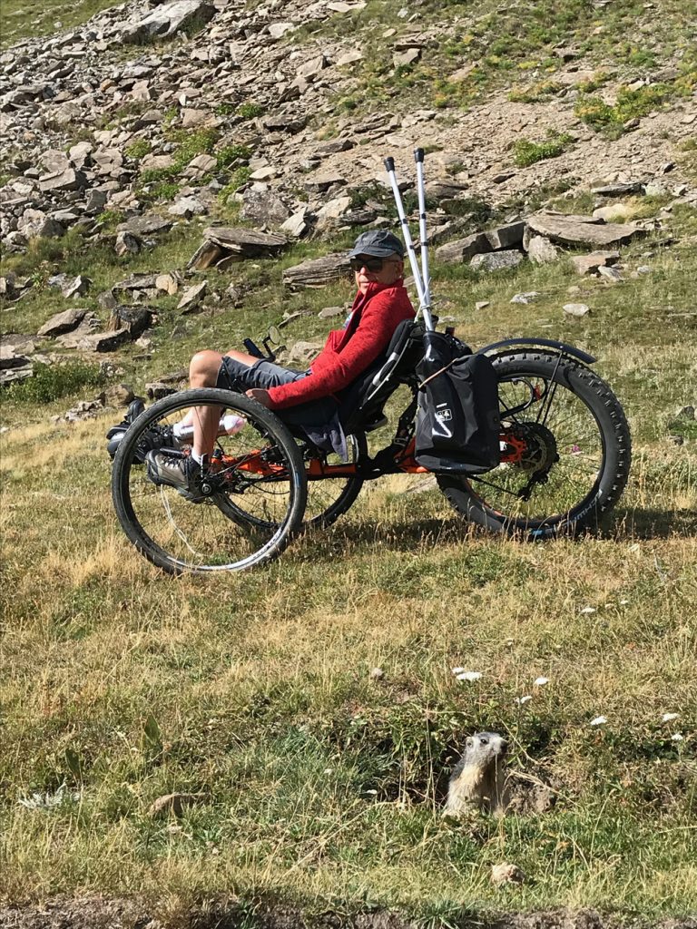 André et son Fatrike Ice Estep 8000 | Cycles Bentoline- vélos couchés