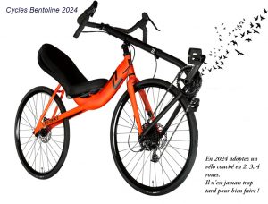 Cycles Bentoline- vélos couchés | Le Confort véloce : allongez vous ...